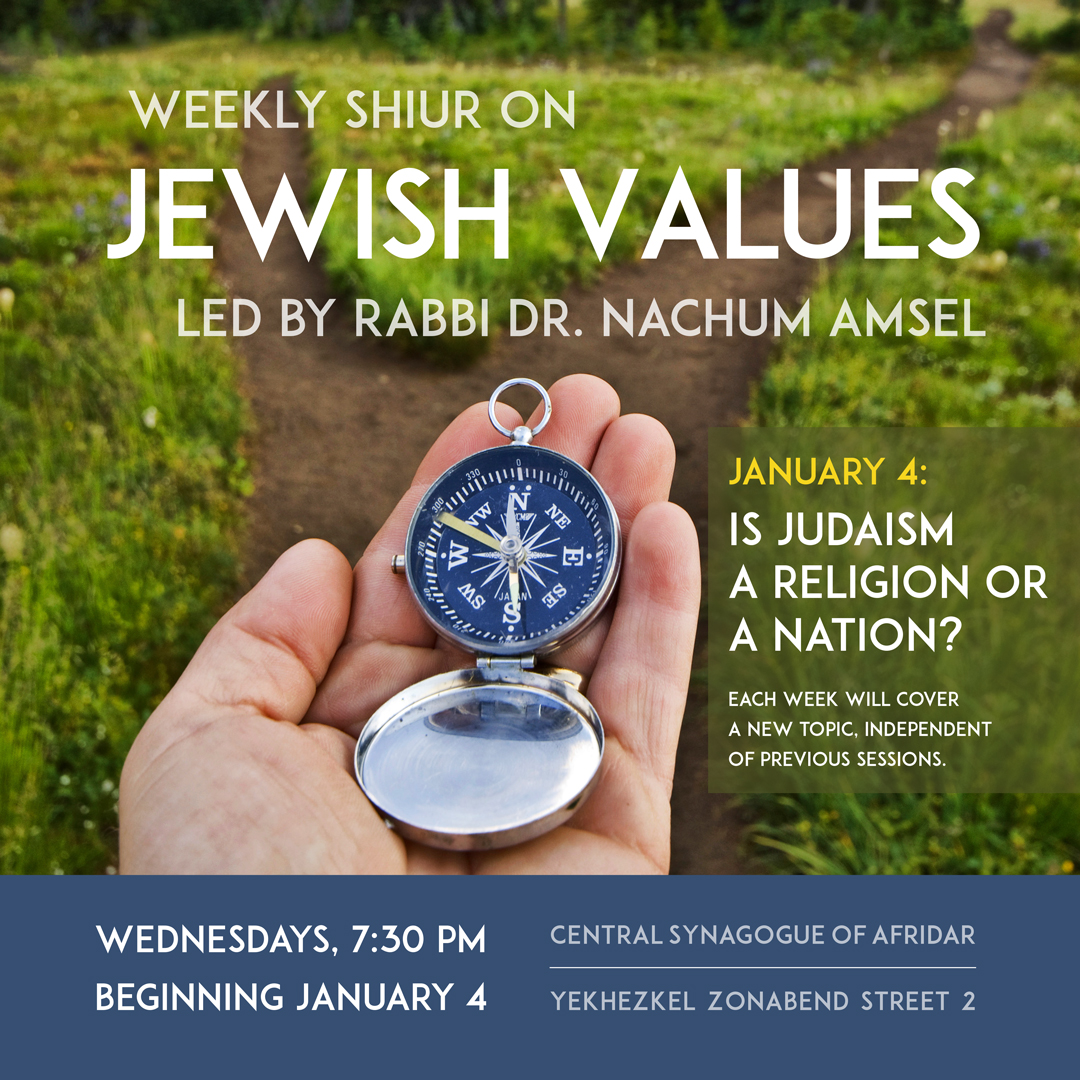 Shiurim and Events - Central Synagogue of Afridar